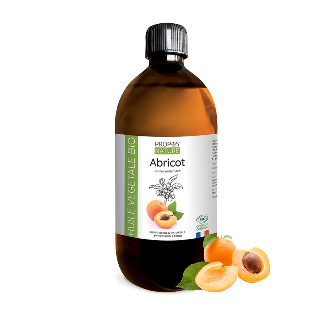 Huile Vierge Biologique de Noyau d'Abricot, 500ml - Elliotti