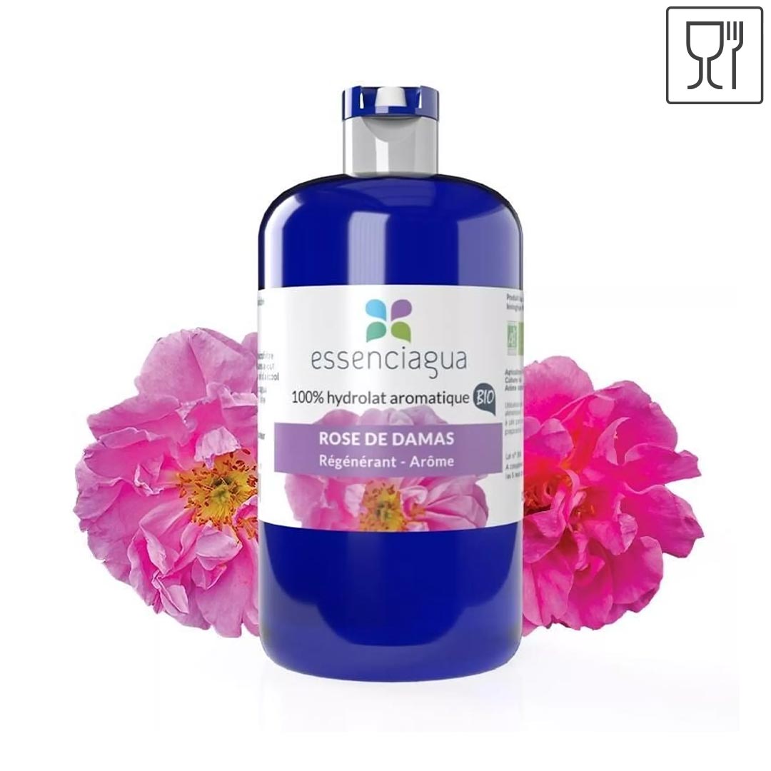 Hidrosol Orgánico de Rosa Damascena, 250ml - Elliotti