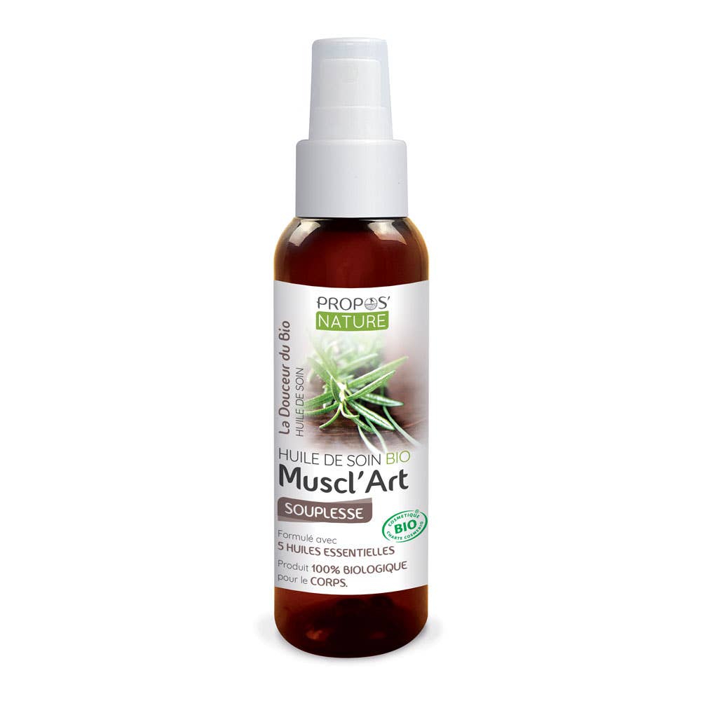 Muscl'Art Organic Massage Oil - Muscles & Joints, 100ml - Elliotti