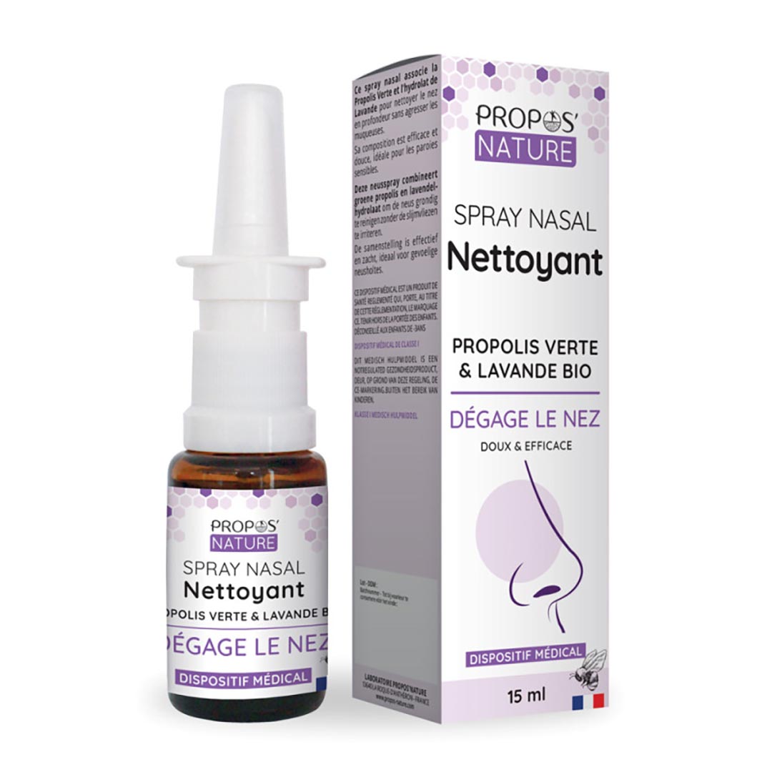 Spray Nasal de Propóleo Verde Orgánico con Hidrosol de Lavanda - Elliotti