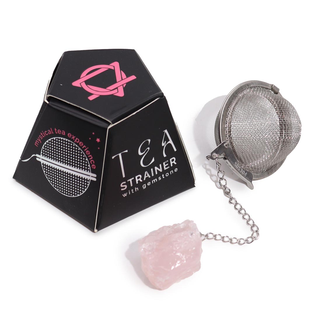 Tea Strainer with Rose Quartz - Elliotti