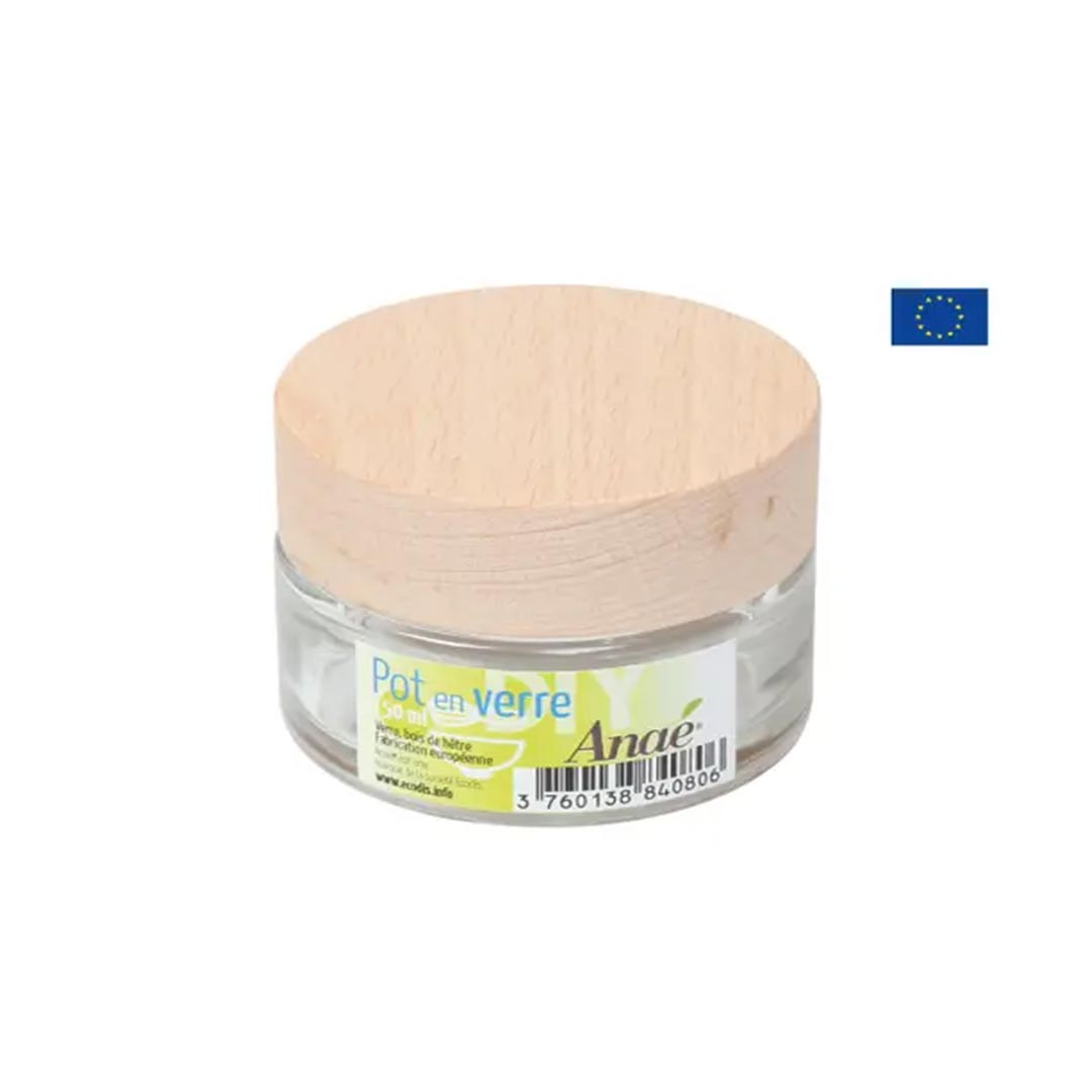 Glass jar with wooden cap - 100ml - Elliotti